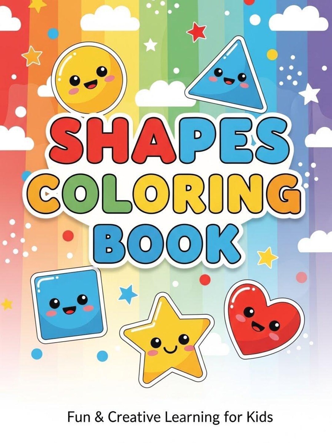 Shapes Coloring & Activity Book for Kids - Etsy