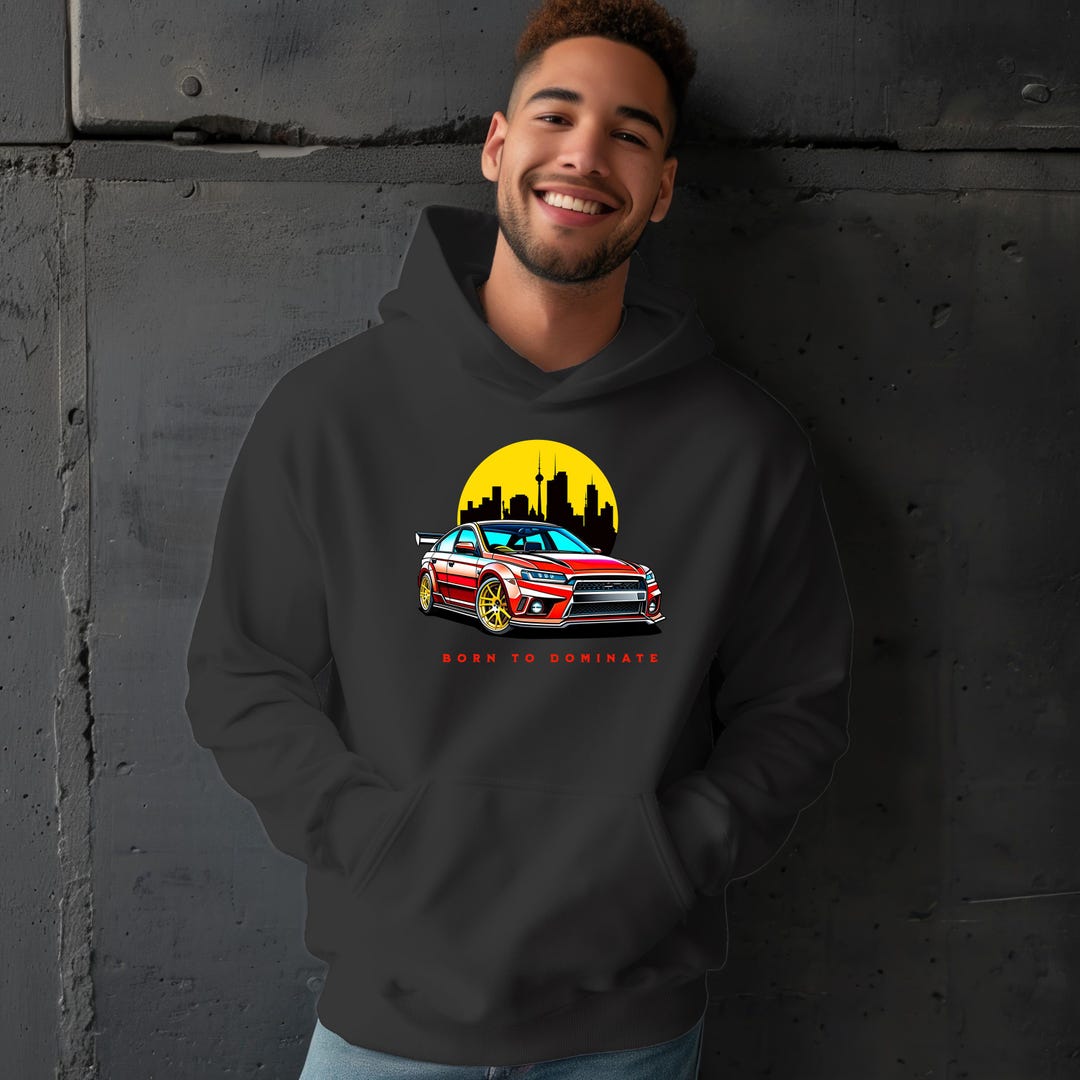 JDM Evo Car Tokyo Skyline Hooded Sweatshirt, Japanese Street Racing ...