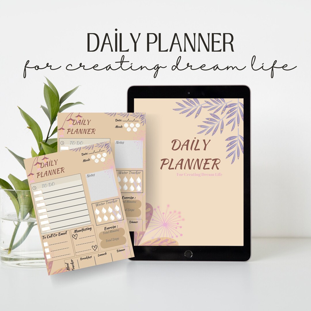 Digital Planner, Daily Planner, Plan Your Day, Detail Planner ...