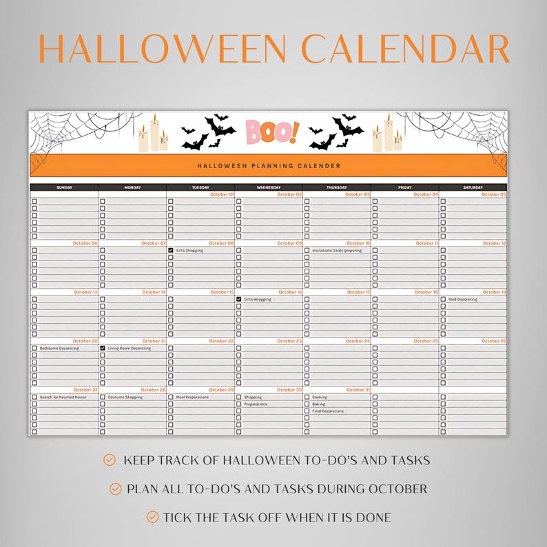 PLR Halloween Budget Spreadsheet, Goth Halloween Party Planner, PLR ...