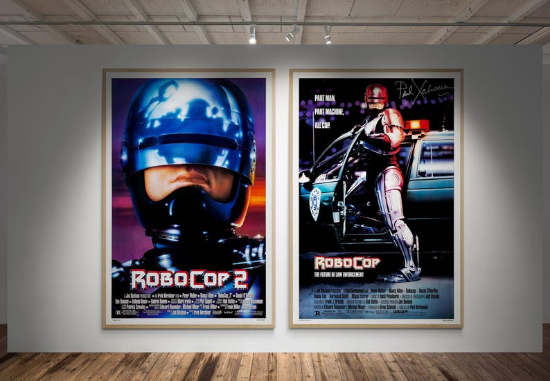 Robocop Movie Poster Set: Vintage Sci-fi Wall Art (digital Download) - Etsy