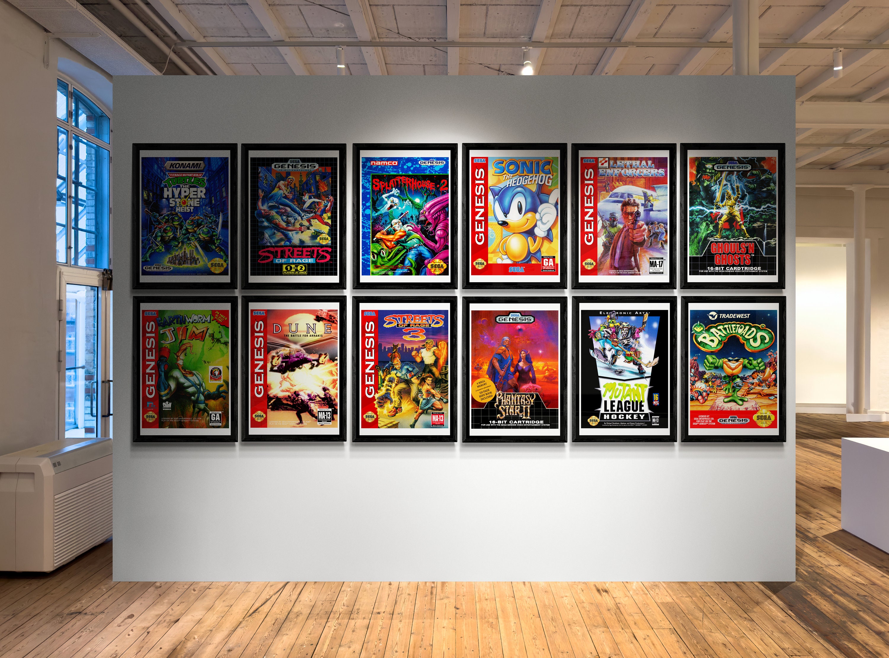 Vintage Sega Genesis Game Posters: Retro Gaming Wall Art (digital ...