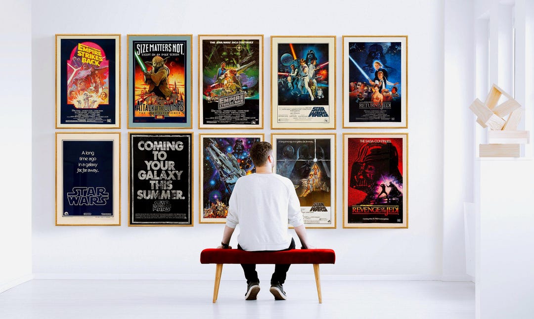 Star Wars Poster Bundle | Vintage Star Wars Prints | Sci‑fi Wall Art ...