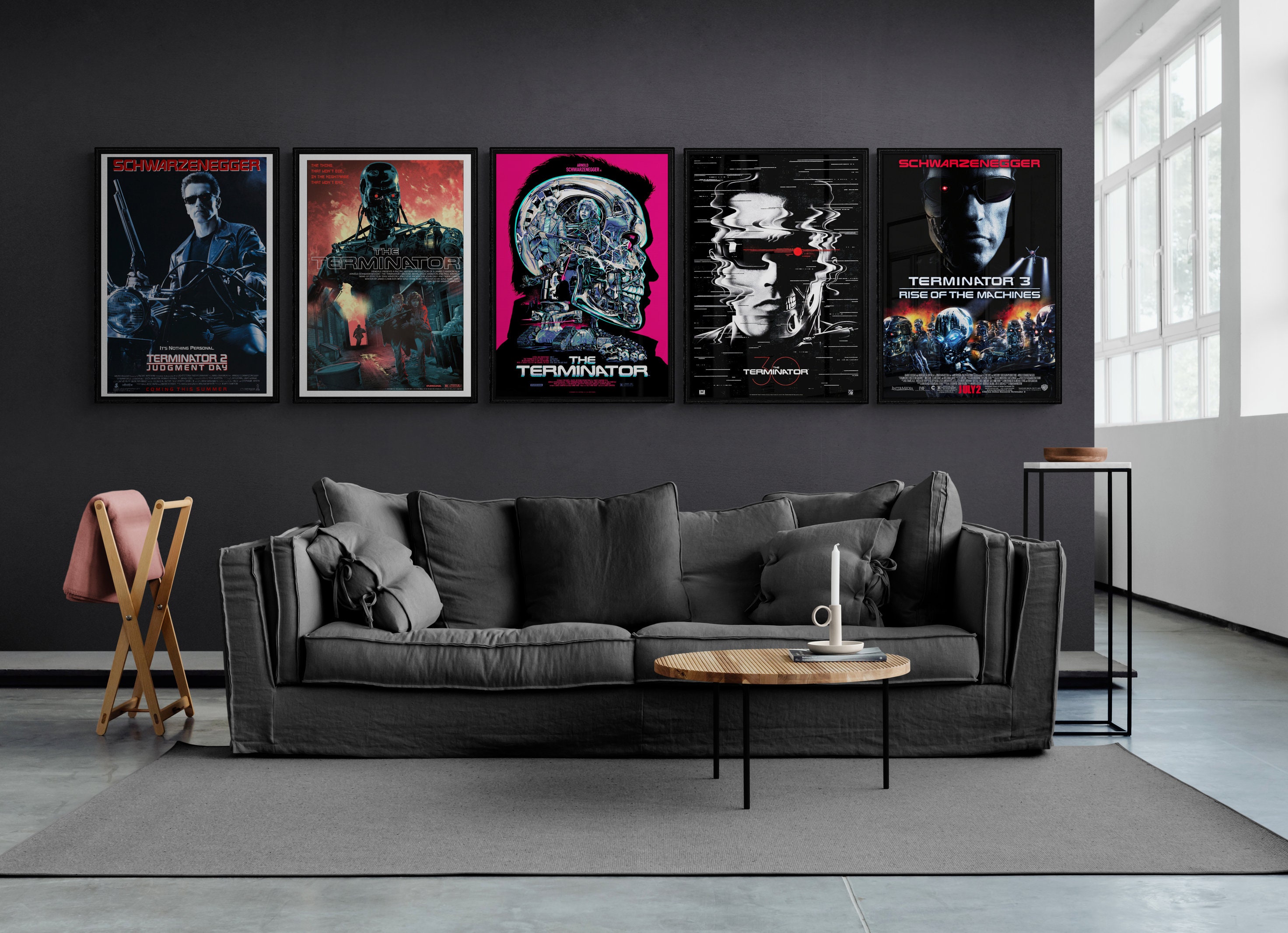 Terminator Movie Posters Pack, Poster Bundle Pack of 8 High Res. 300DPI ...