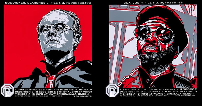 Robocop Movie Poster Set: Vintage Sci-fi Wall Art (digital Download) - Etsy