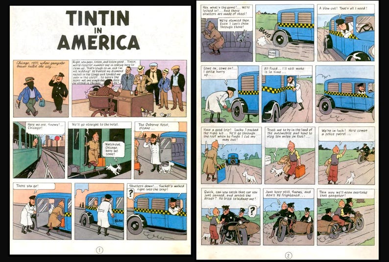 Vintage Kid Comic Book Collection, Tintin Adventures Complete ...