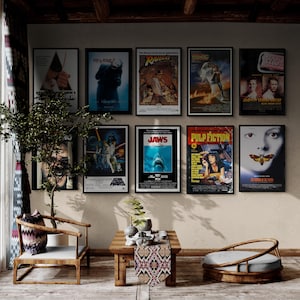 Iconic Movie Poster Wall Art Collection - Set of 10 Digital Prints ...