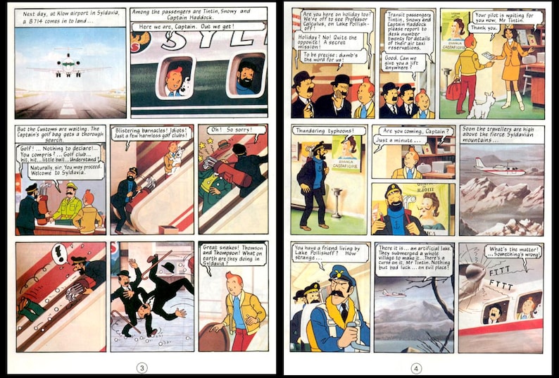 Vintage Kid Comic Book Collection, Tintin Adventures Complete ...