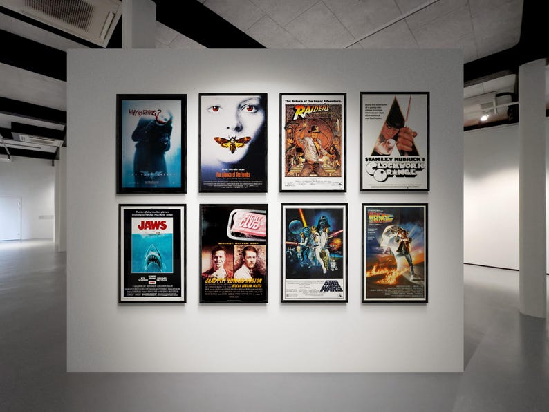 Iconic Movie Poster Wall Art Collection Set of 10 Digital Prints ...