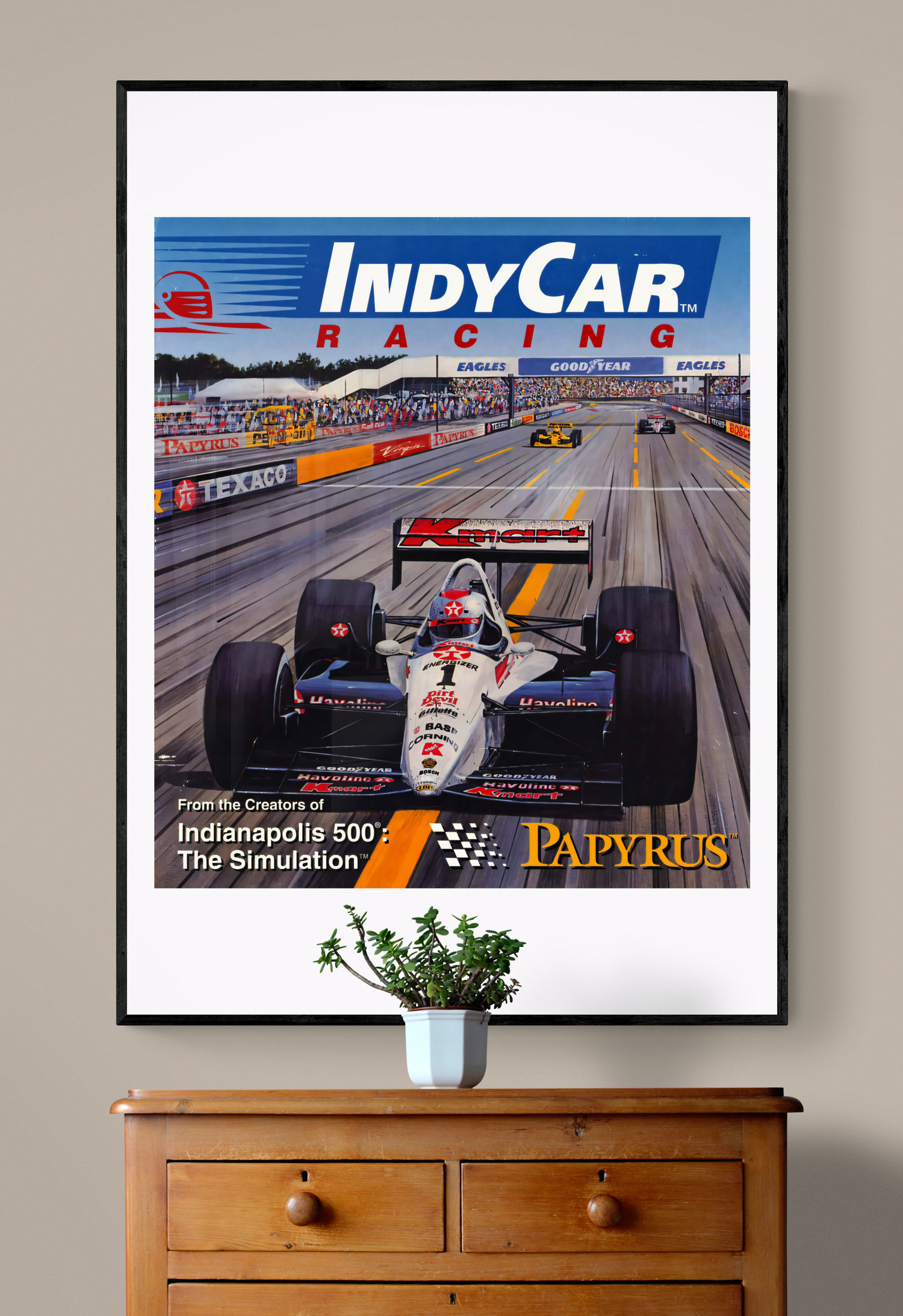 Retro PC Racing Game Posters, Nascar, Indycar, Formula 1 - Posters ...