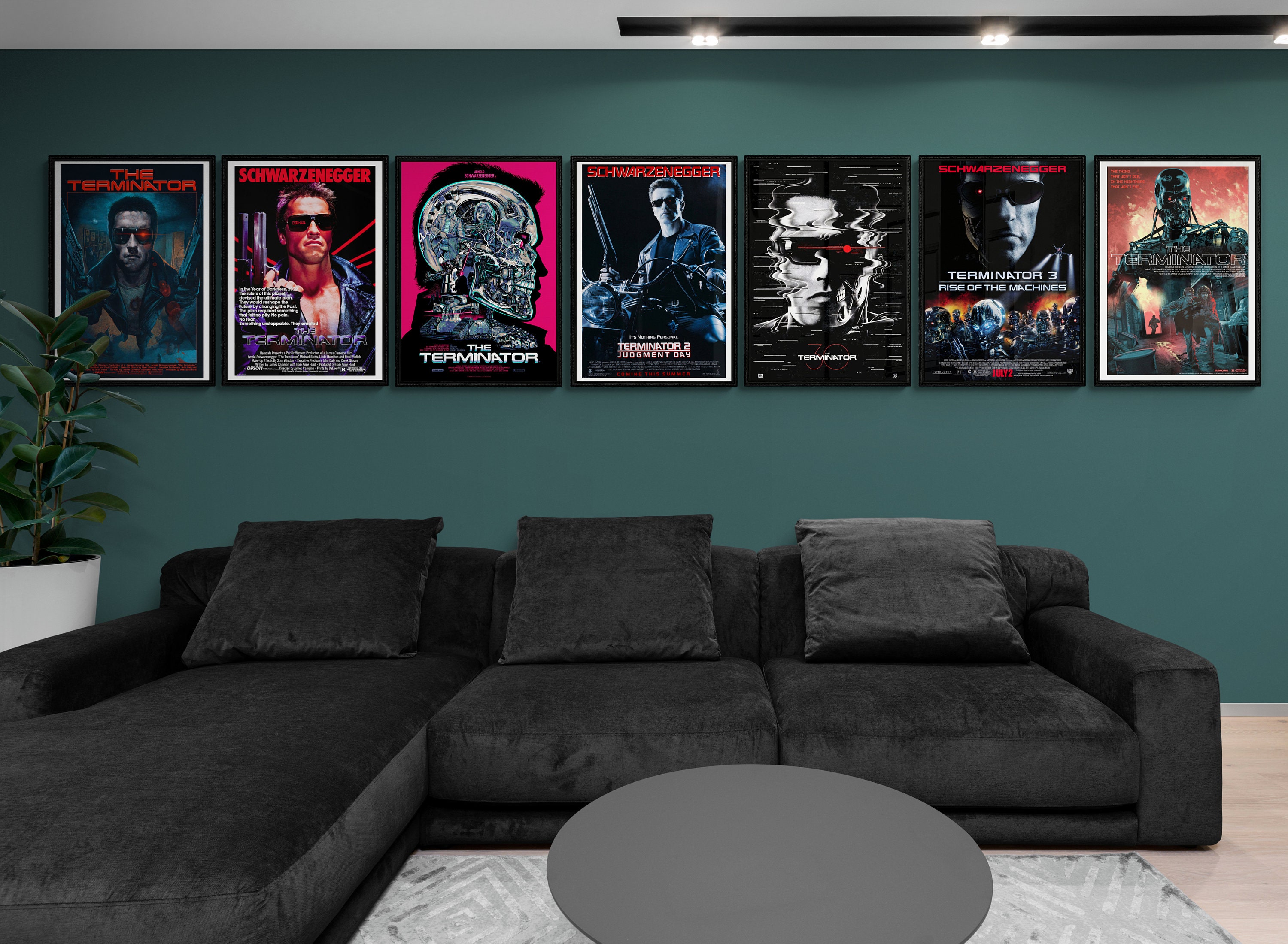 Terminator Movie Posters Pack, Poster Bundle Pack of 8 High Res. 300DPI ...