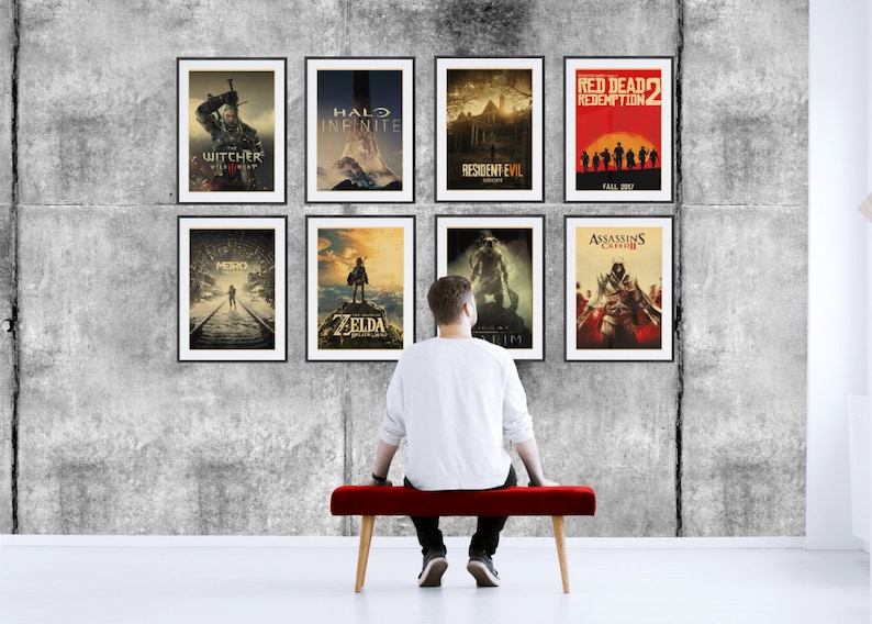 Rare Game Posters: Zelda, Witcher, Halo + More (digital Download ...