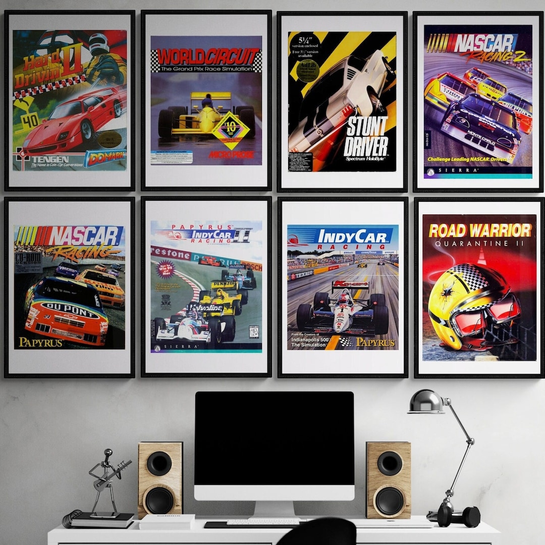 Retro PC Games Posters, Racing Posters of 90's, Hi Res. Posters ...