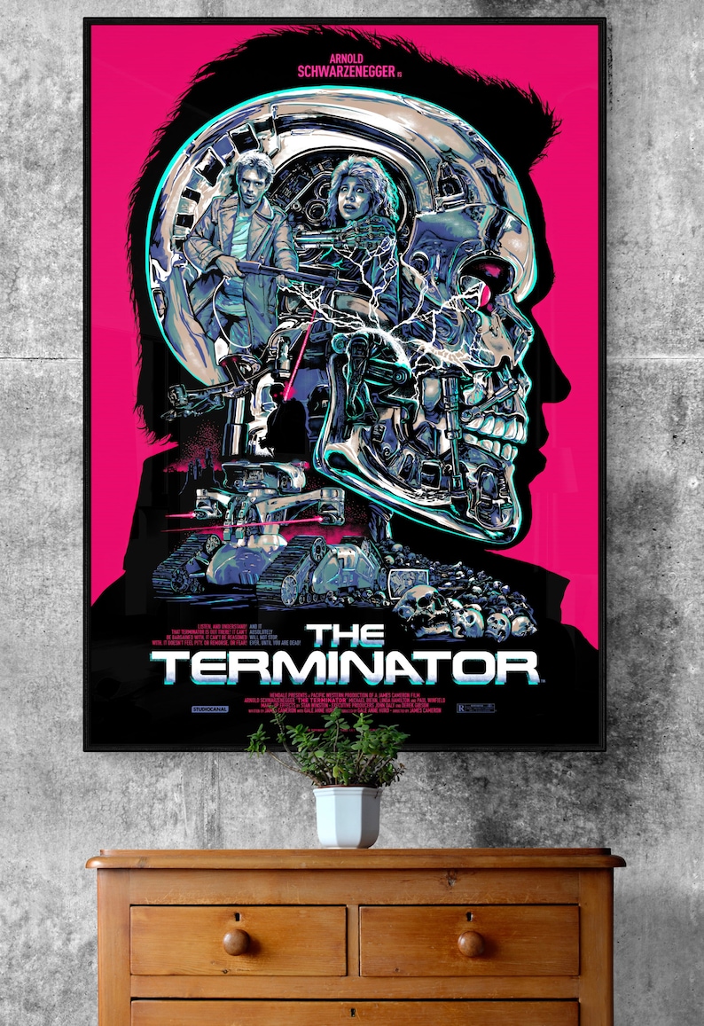 Terminator Movie Posters Pack, Poster Bundle Pack of 8 High Res. 300DPI ...