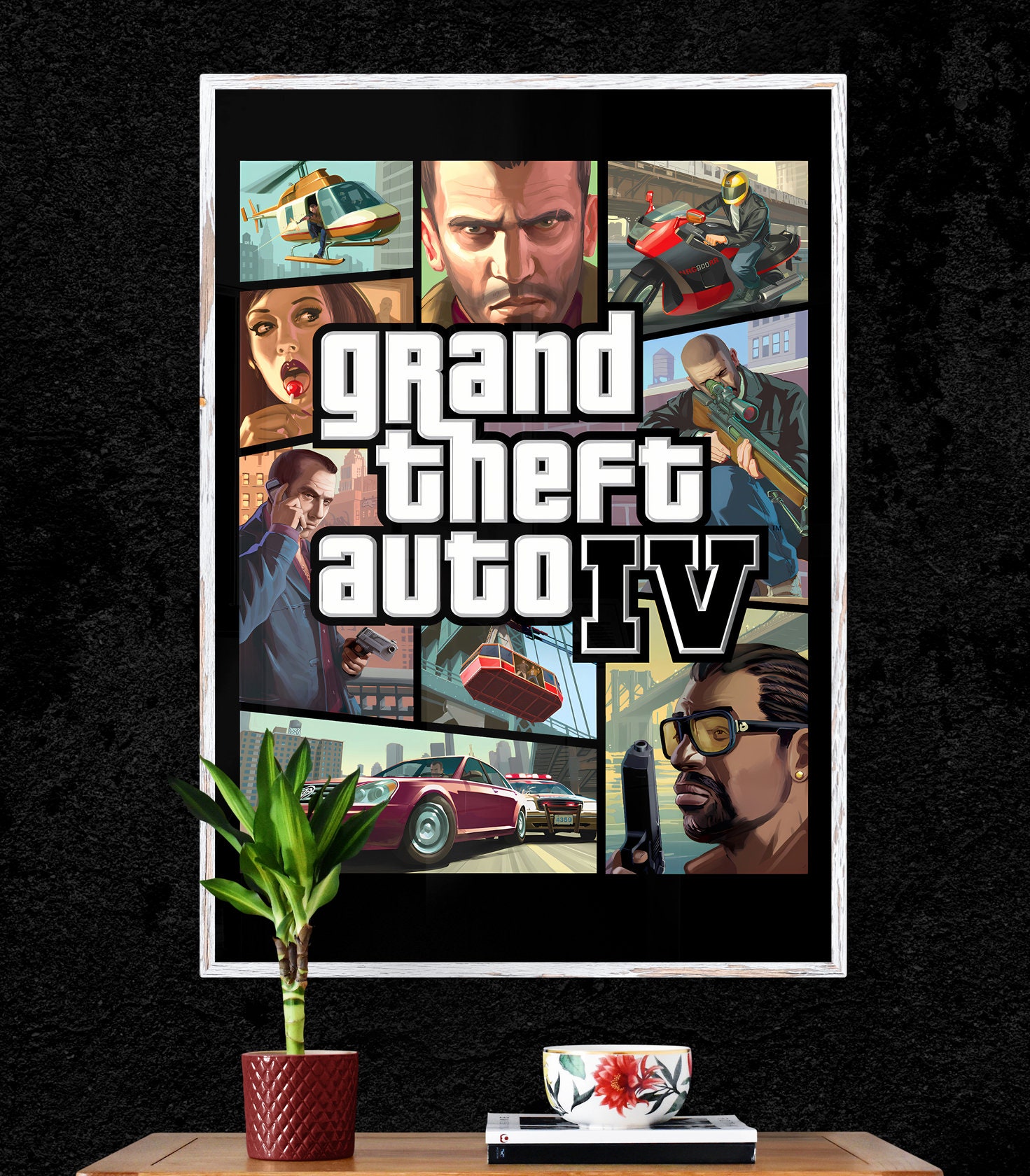 Grand Theft Auto Posters Gta Wall Art Gta Posters Pack Set Of 8 Gta