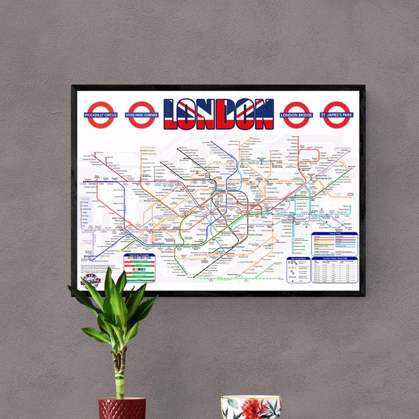 Tube Map - Etsy UK