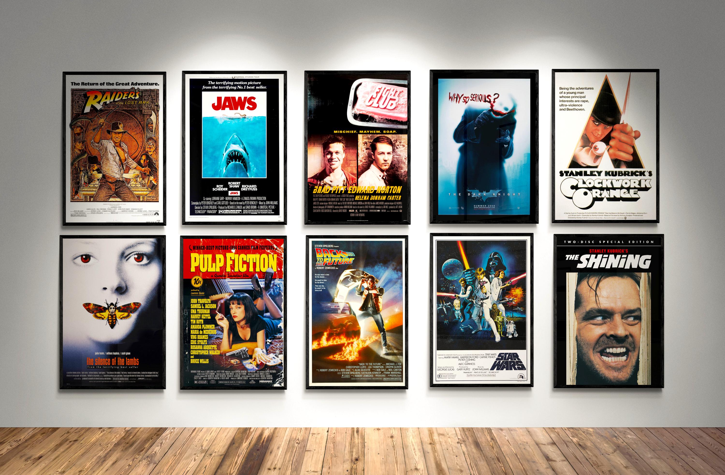 Iconic Movie Poster Wall Art Collection Set of 10 Digital Prints ...