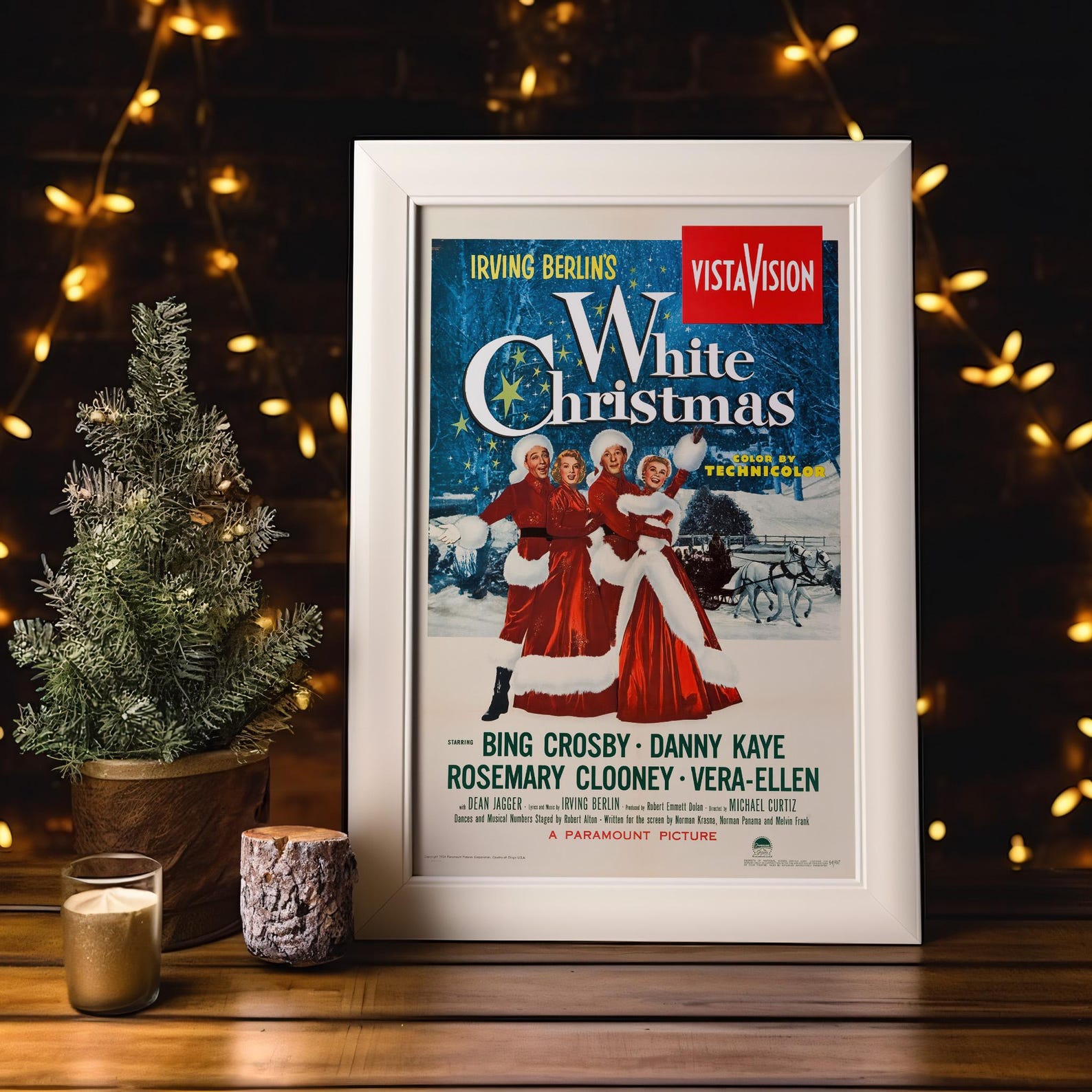 White Christmas (1954) Movie Poster: Vintage Holiday Wall Art (digital ...