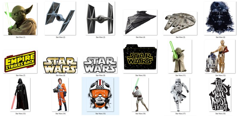 Star Wars Clip Art: High-res PNG & SVG (25 Files) - Etsy