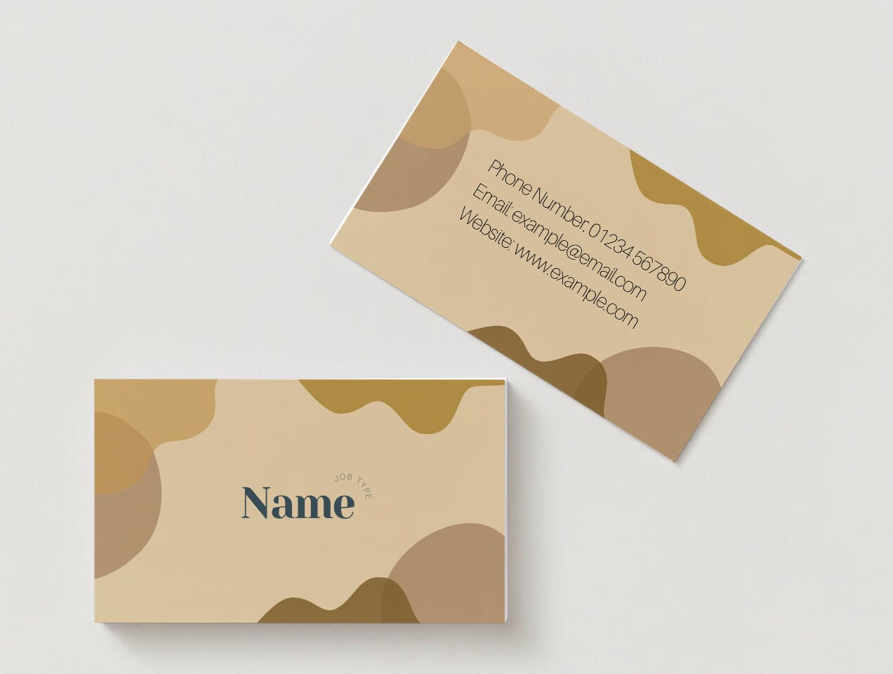 Beige Patterned Business Cards Personalisation Required. - Etsy