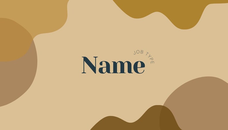 Beige Patterned Business Cards Personalisation Required. - Etsy