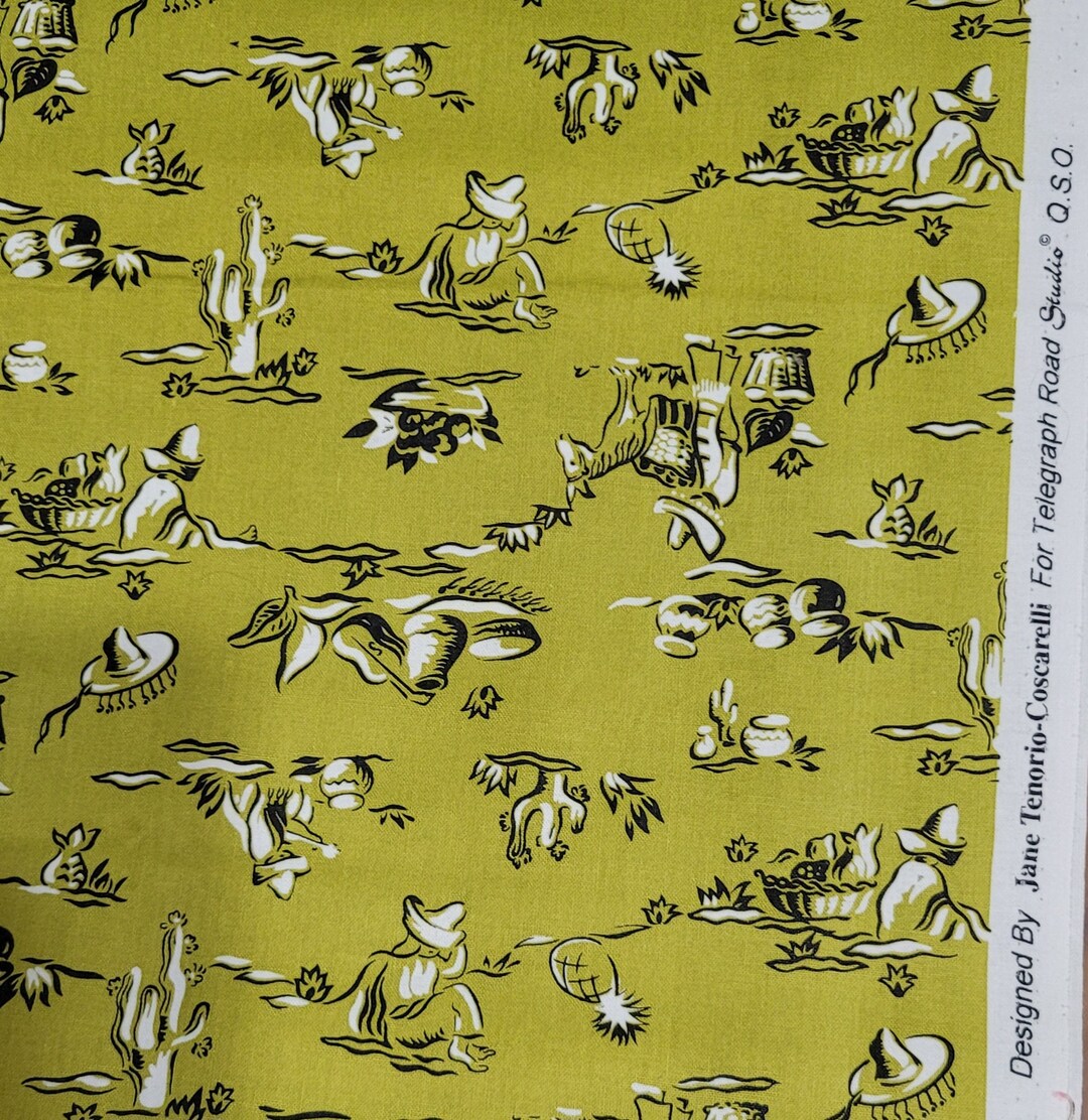 Mexican Themed Fabric by Jane Tenorio-coscarelli - Etsy