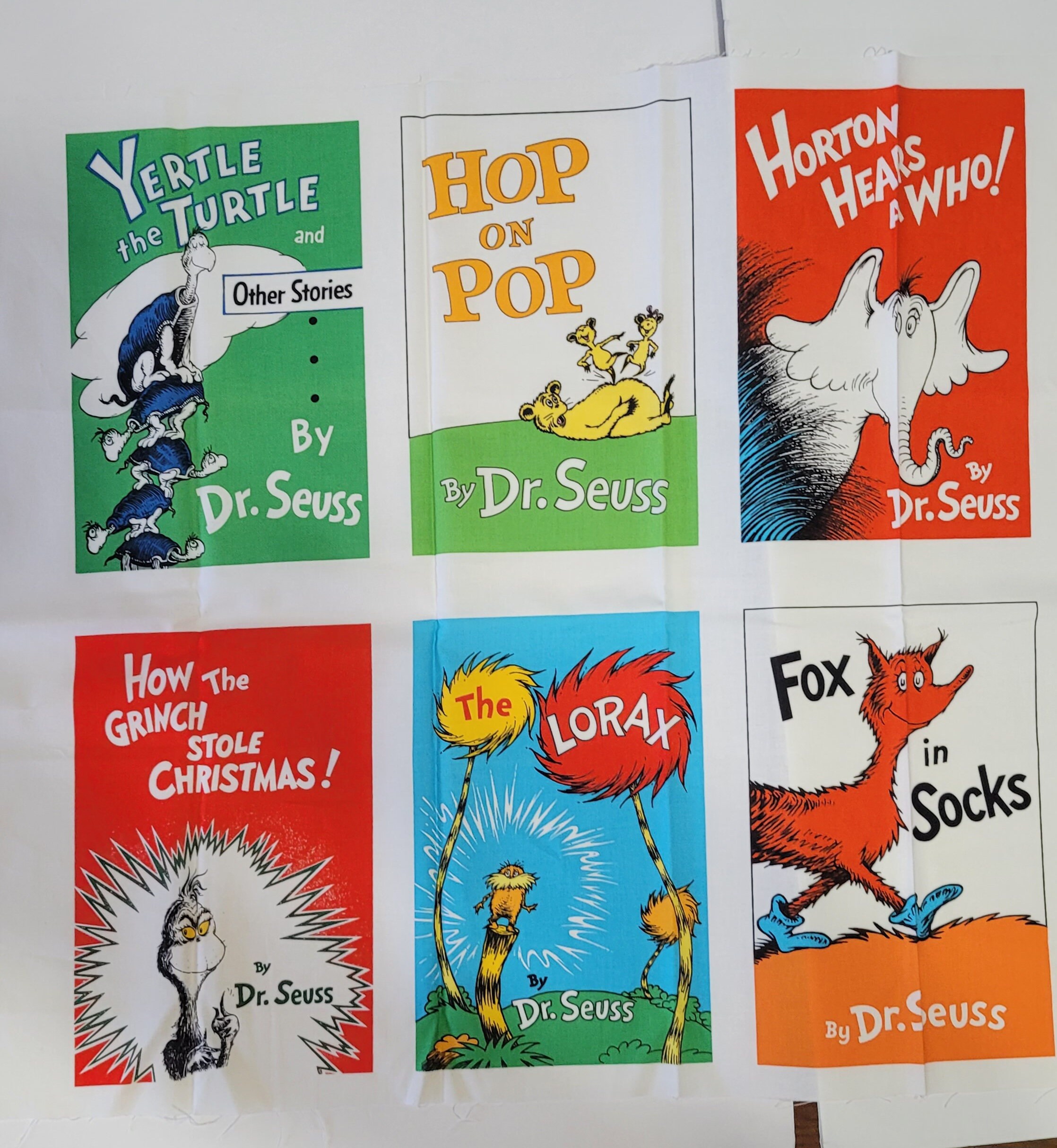 RARE Dr Seuss Book Cover Fabric Panel - Etsy