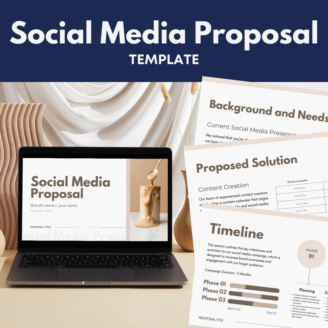 Social Media Proposal Template Client Proposal Template Social Media ...