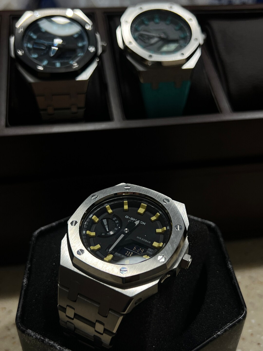 Casio G-shock Casioak AP Royal Oak Custom Mod Silver/yellow - Etsy Canada