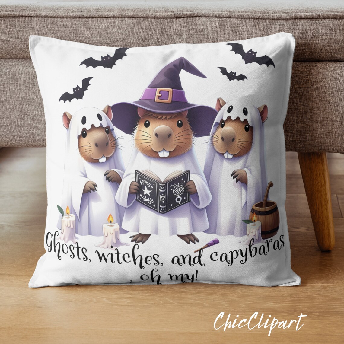 Halloween Capybara PNG Clipart | Spooky & Cute Digital Art - Etsy