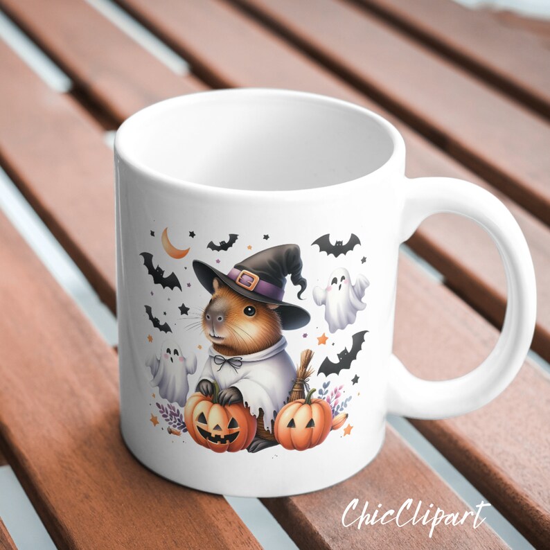 Halloween Capybara PNG Clipart | Spooky & Cute Digital Art - Etsy