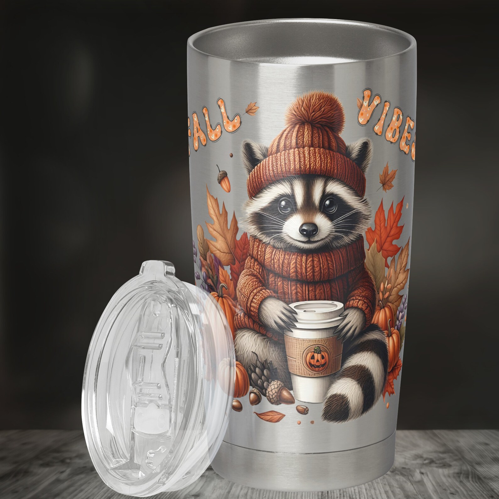 Cute Fall Raccoon PNG, Autumn Reading Raccoon Clipart, Cozy Woodland ...