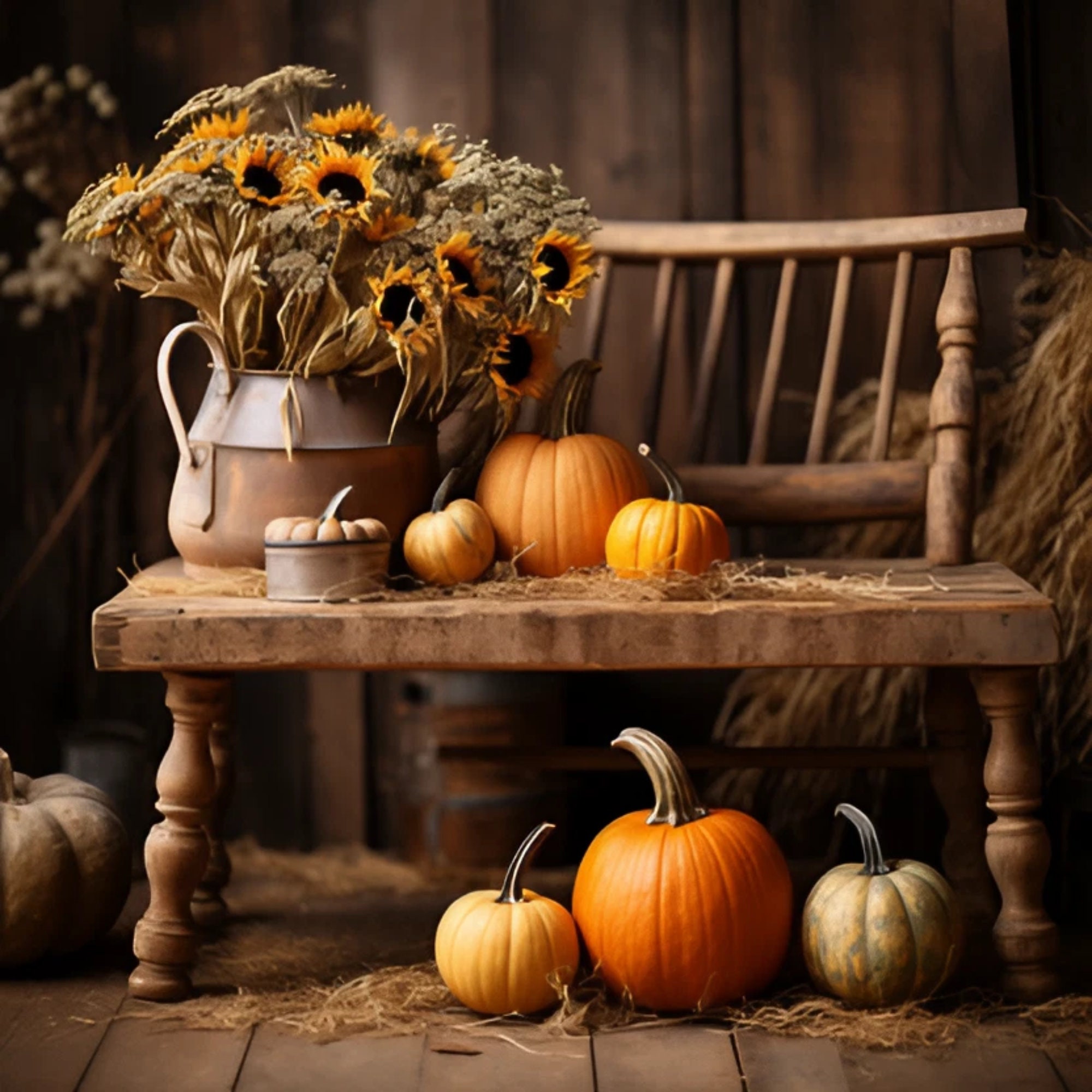 Fall Background Mock Up, Thanksgiving Background, Fall Background ...
