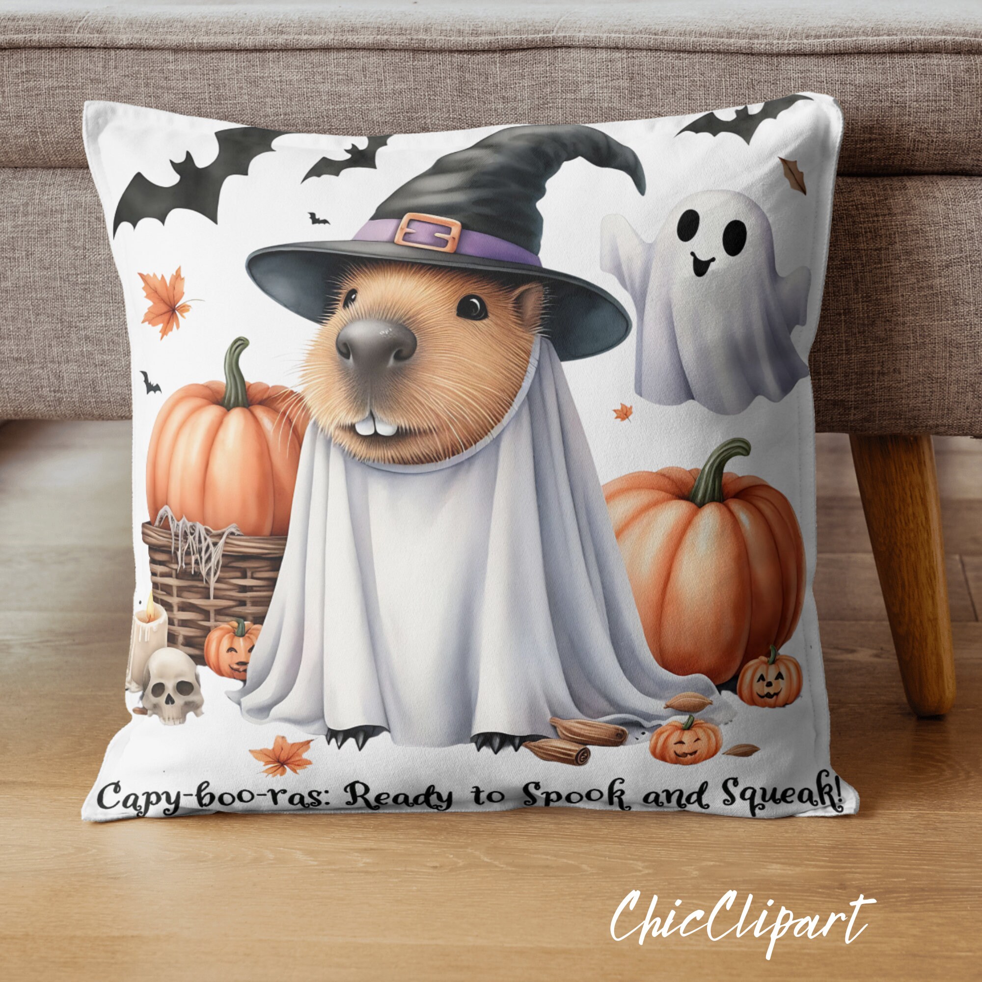 Halloween Capybara PNG Clipart | Capybara Halloween Ghost PNG ...