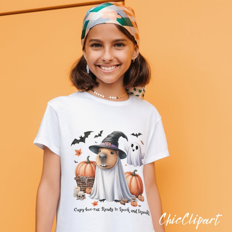 Halloween Capybara PNG Clipart | Capybara Halloween Ghost PNG ...