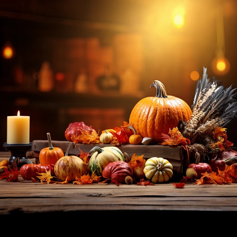 Thanksgiving Pumpkin Fall Mockup Background (digital Download) - Etsy