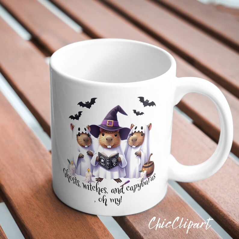 Halloween Capybara PNG Clipart | Spooky & Cute Digital Art - Etsy