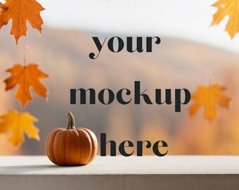 Fall Background Mock Up, Thanksgiving Background, Fall Background ...