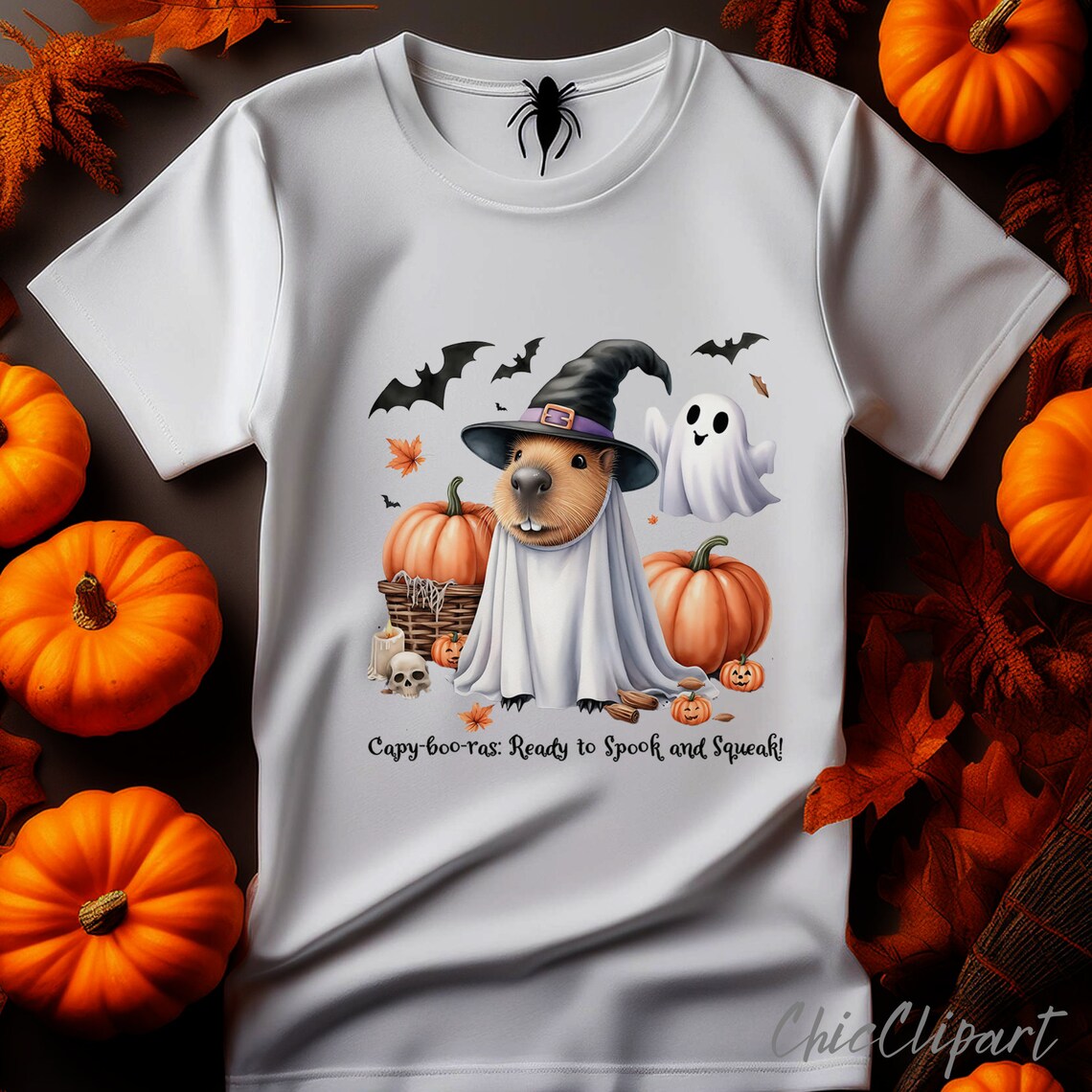 Halloween Capybara PNG Clipart | Capybara Halloween Ghost PNG ...