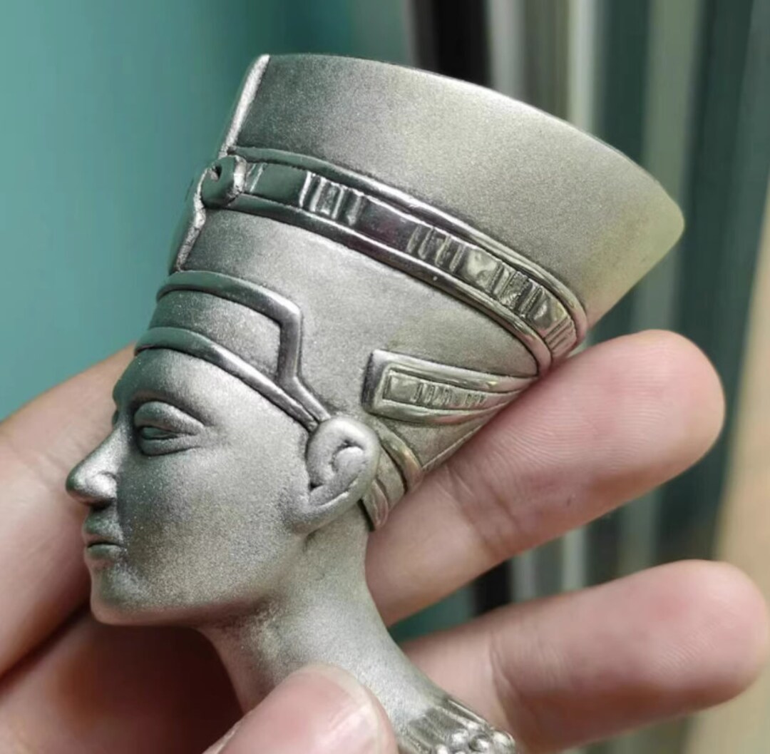 Queen Cleopatra Silver Sculpture Handmade /ancient Egyptian Pharaoh ...