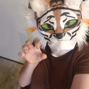 Therian Tiger Cat Mask - Etsy