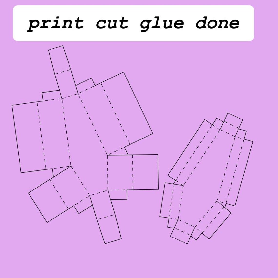 Coffin Box Template , DIY Paper Coffin, 3D Papercraft (PDF, SVG) - Etsy