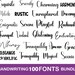100 Farmhouse Font Bundle, Cursive Font Bundle, Script Fonts, Canva ...