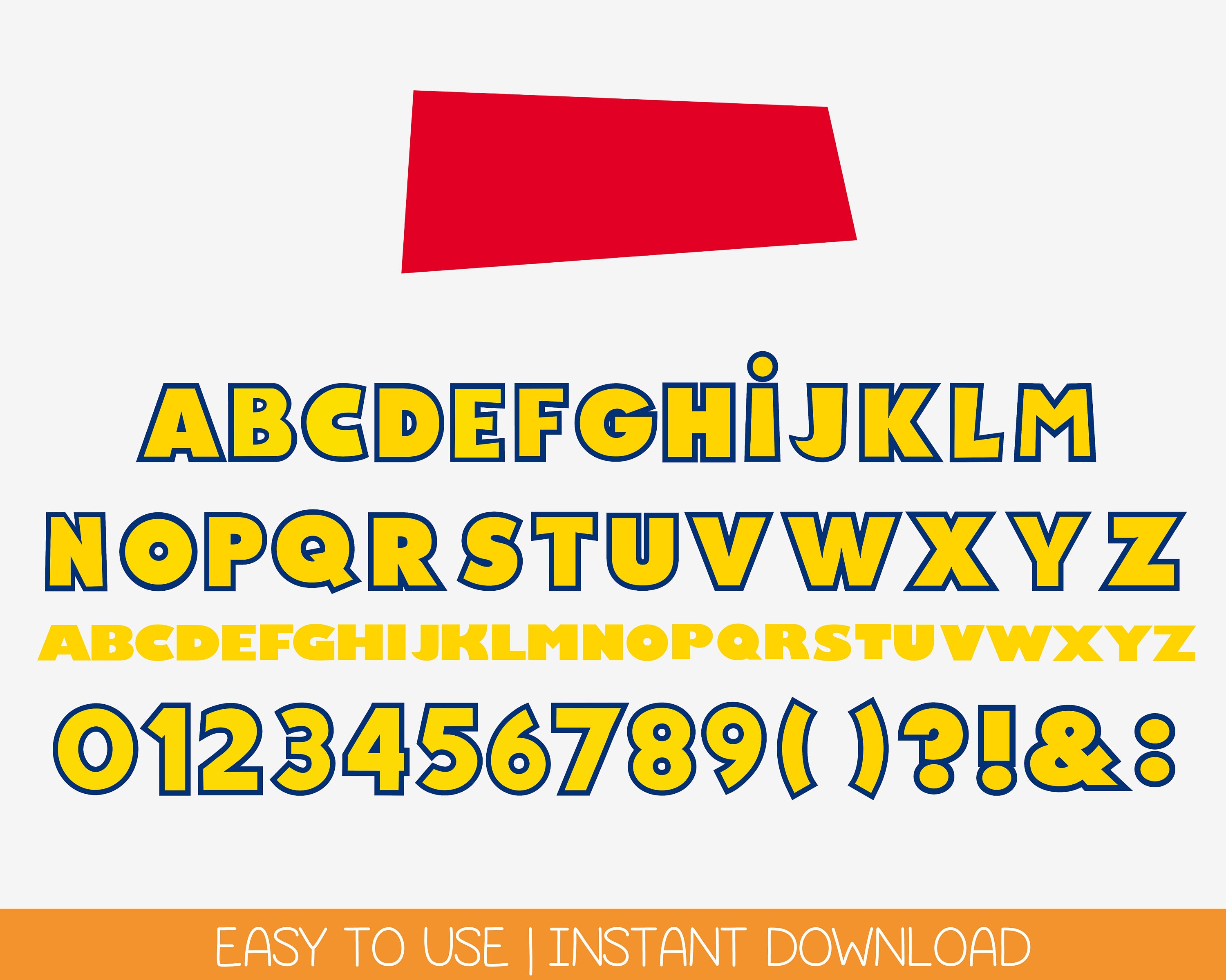 Cartoon Font SVG, Toy Story OTF, Layred Font, Toy Story Font Bundle ...