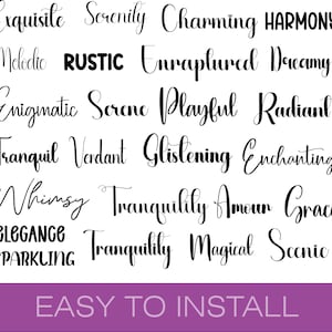 150 Procreate Fonts, Cursive Font Bundle, Script Fonts, Canva Font Bundle, Farmhouse Fonts ...