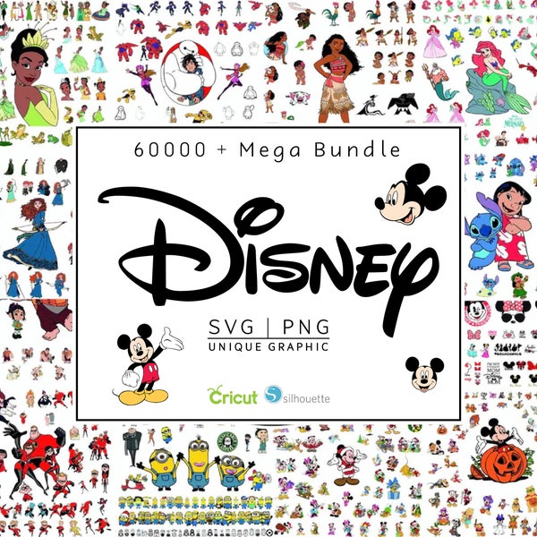 Disney svg bundle - Etsy