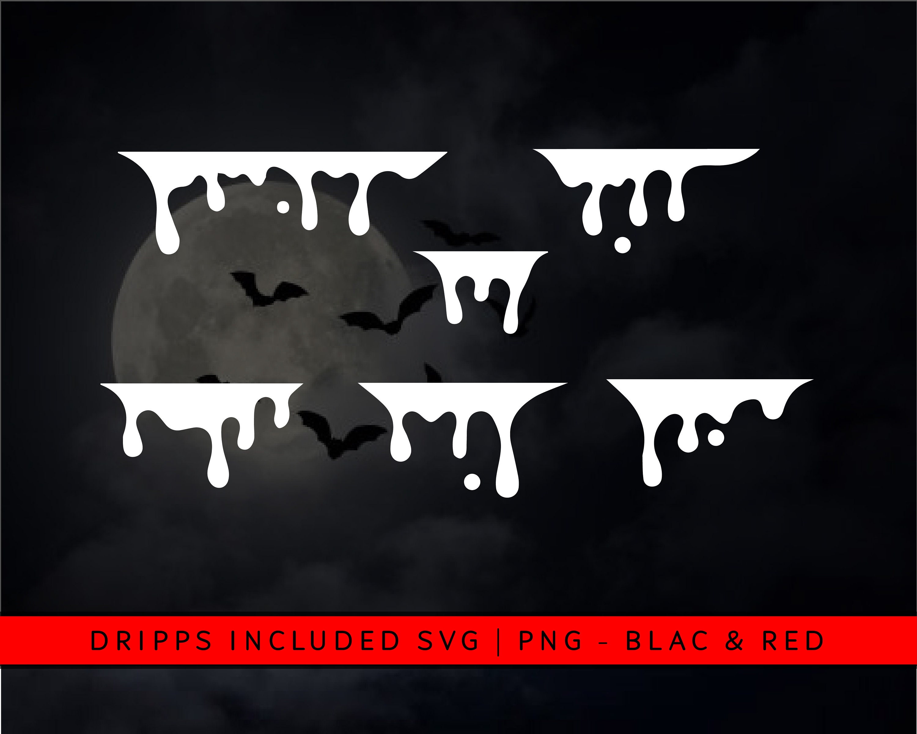 Spooky Font, Dripping Elements Included, Halloween Font, Font Bundle ...
