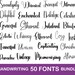 50+ Handwriting Bundle, Cursive Font Bundle, Script Fonts, Canva Font ...
