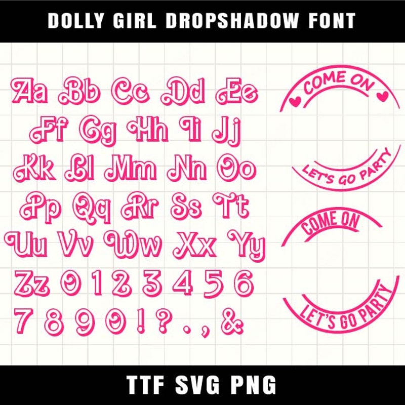 Custom Barbie Digital Logo - Etsy