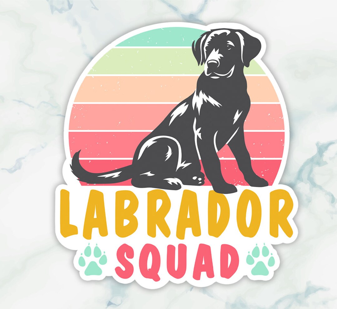 Labrador Sticker, Rainbow Lab Sticker, Dog Sticker, Laptop Sticker ...